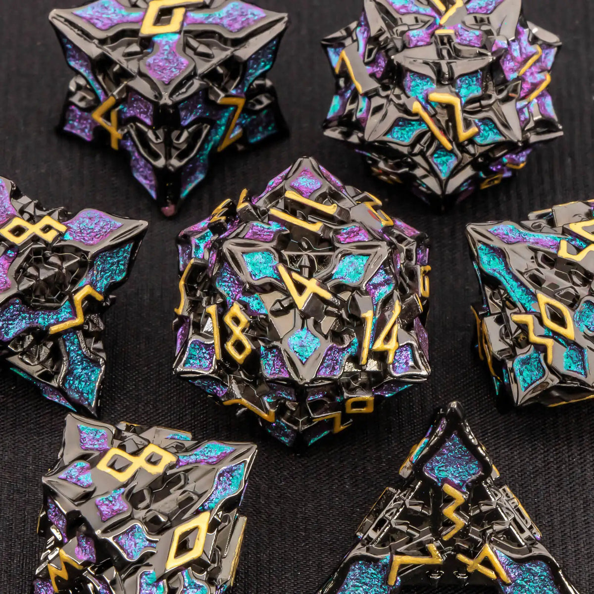 Runic Relic Metal DND Dice set