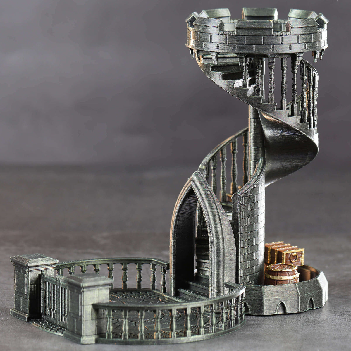 Wizards DND Dice Tower with Spiral Staircase