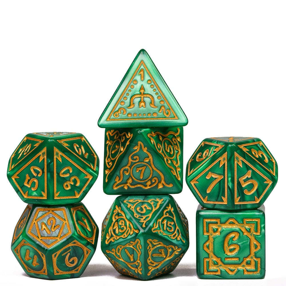 Archer's Bow DND Polyhedral Dice 7 Set